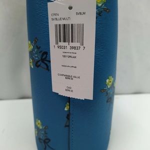 Coach | Bags | Coach Mini Floral Bucket Bag Blue New With Tags ...